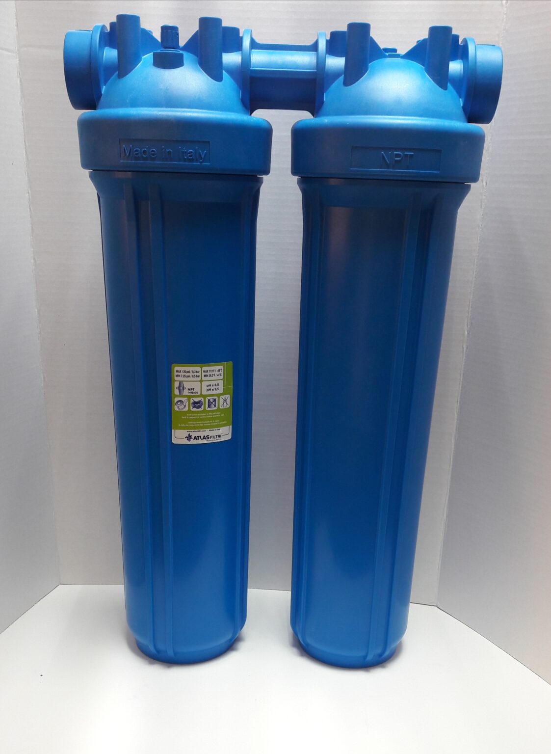 Housing doble de 20″ BIG BLUE (Bracket doble RUV178) – EWS Water ...